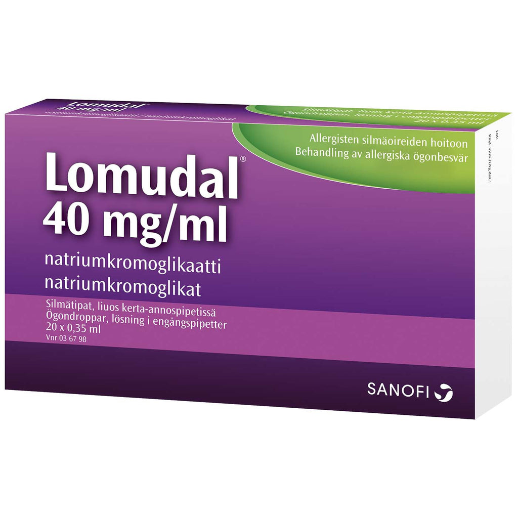 Lomudal 40 mg/ml - eri kokoja