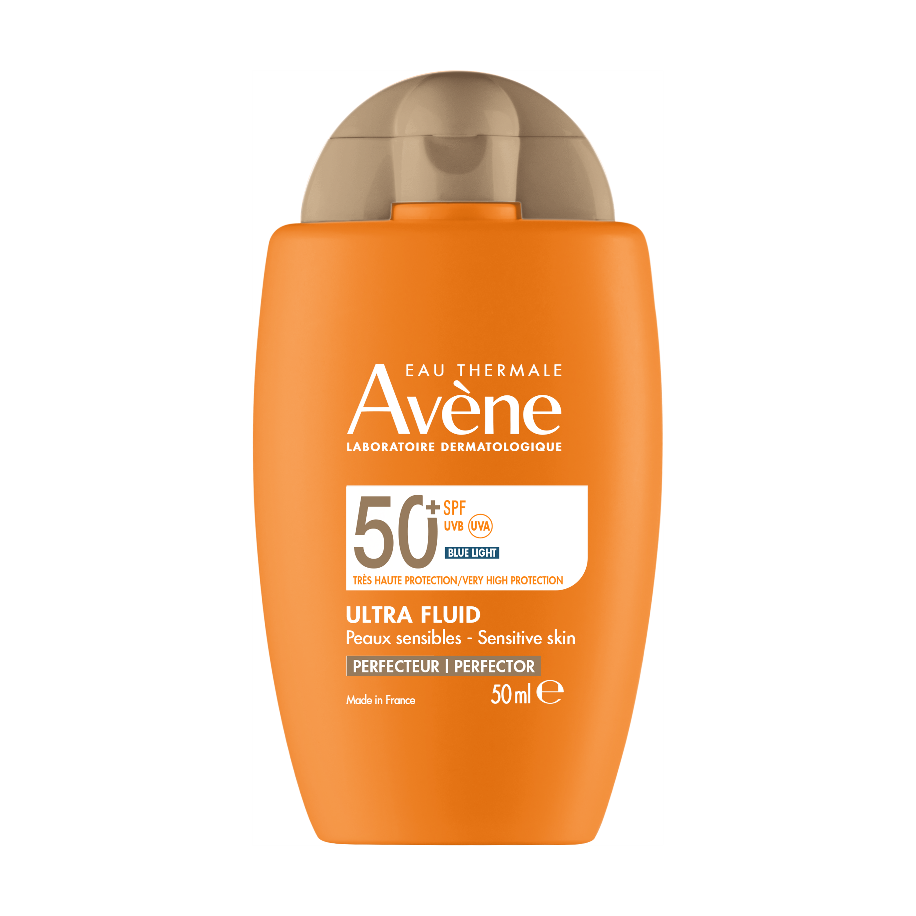 Avene Sun Ultra Fluid Perfector SPF50+ sävytetty aurinkovoide kasvoill ...