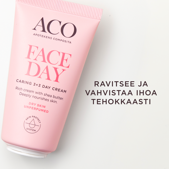 ACO Face DC Caring 3+3 Day Cream 50 ml Hajusteeton – Apteekkiplus.fi