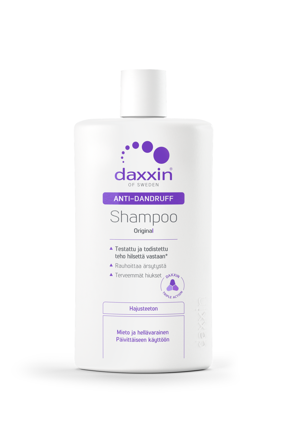 Daxxin Anti-Dandruff Shampoo No perfume 250 ml – Apteekkiplus.fi
