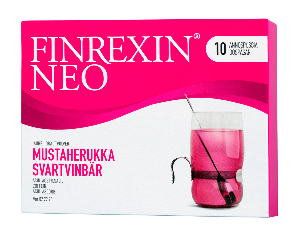 Finrexin Neo Mustaherukka flunssalääke – Apteekkiplus.fi