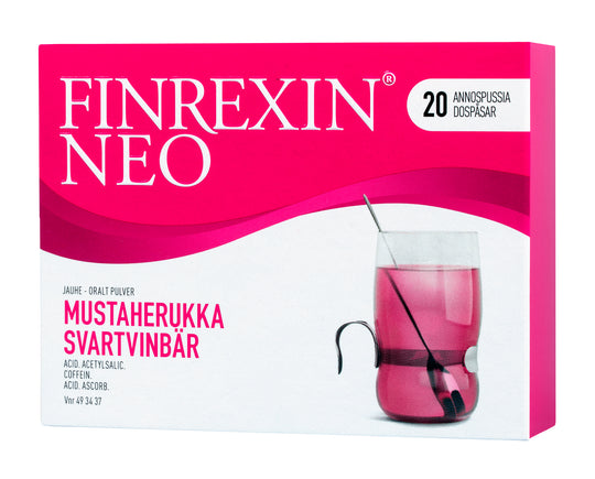Finrexin Neo Mustaherukka flunssalääke – Apteekkiplus.fi