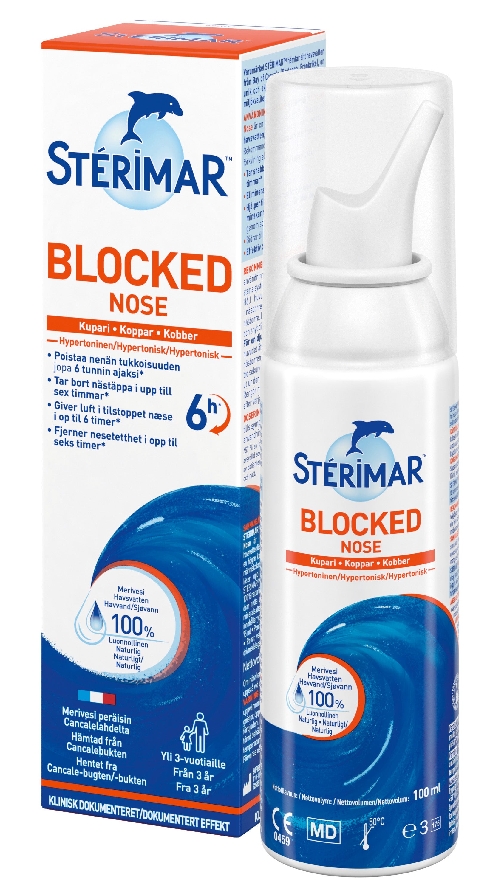 Stérimar Blocked Nose hypertoninen nenäsuihke 100 ml – Apteekkiplus.fi