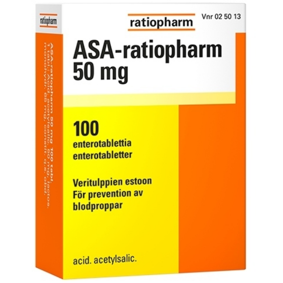 ASA-ratiopharm 50 mg – Apteekkiplus.fi