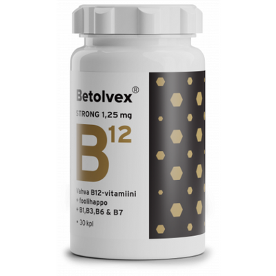 Betolvex Strong 1,25 mg B12-vitamiini - eri kokoja