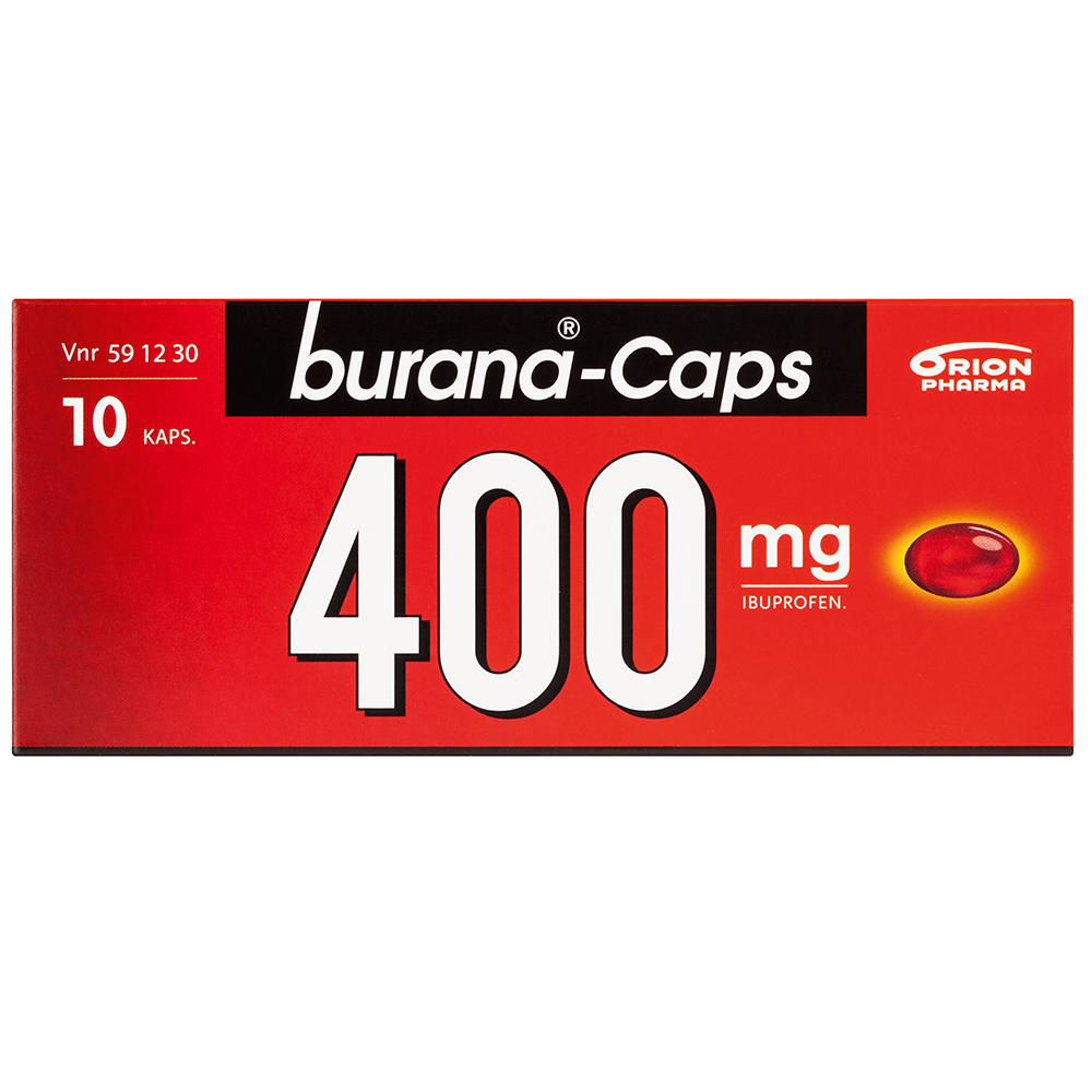 Burana-Caps 400 mg -nestekapseli – Apteekkiplus.fi