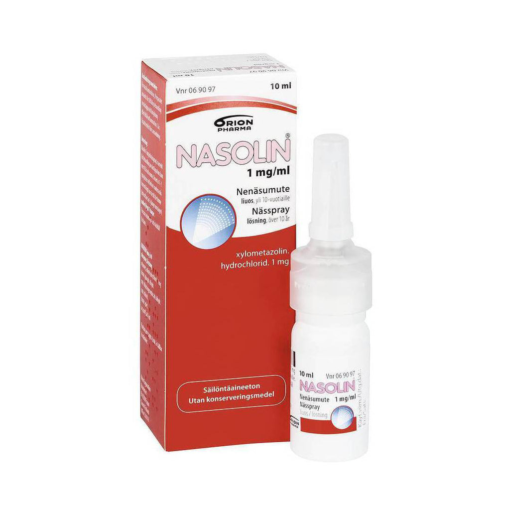 Nasolin 1 mg/ml nenäsumute – Avaa tukkoisen nenän – Apteekkiplus.fi
