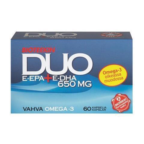 OMEGA DUO E-EPA + E-DHA - eri kokoja – Apteekkiplus.fi