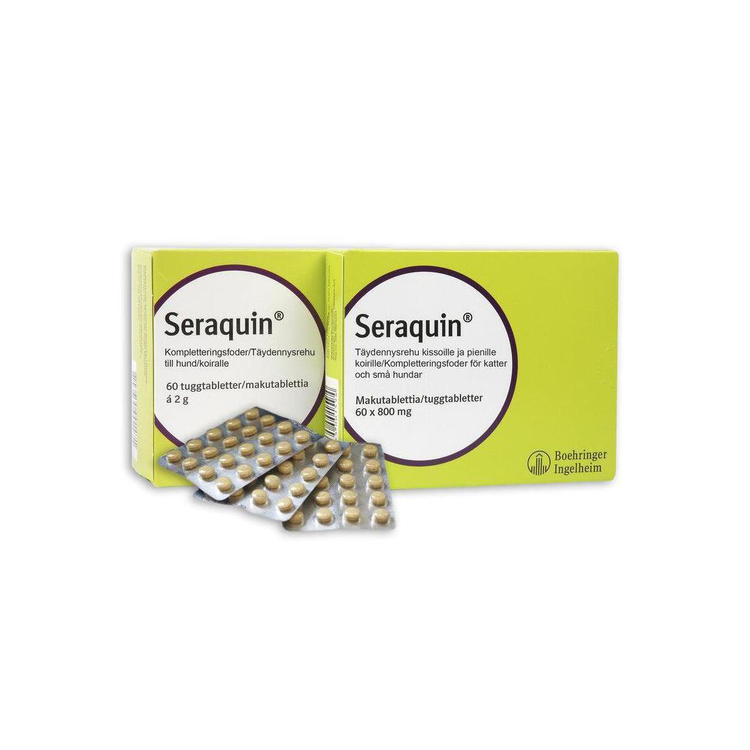 SERAQUIN 2 g VET TABL makutabletit koiralle – Apteekkiplus.fi
