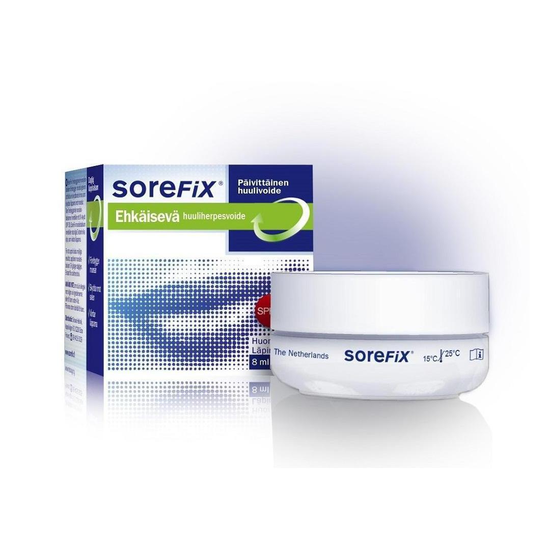 SOREFIX EHKÄISEVÄ HUULIHERPESVOIDE – Apteekkiplus.fi